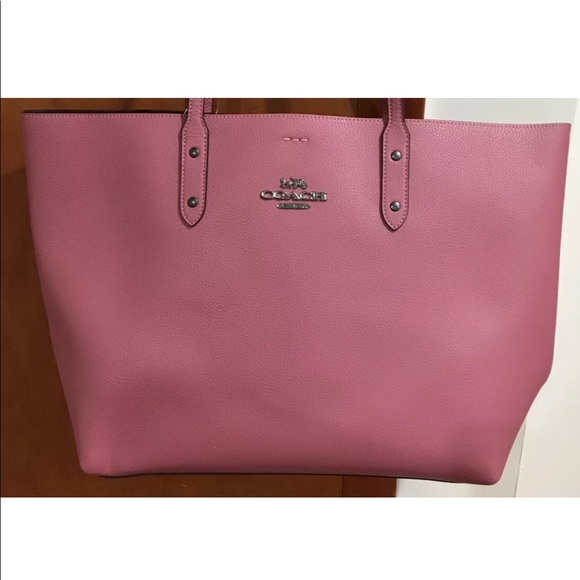 Coach | Bags | Coach Nwt Large Pink Tote Bag | Poshmark